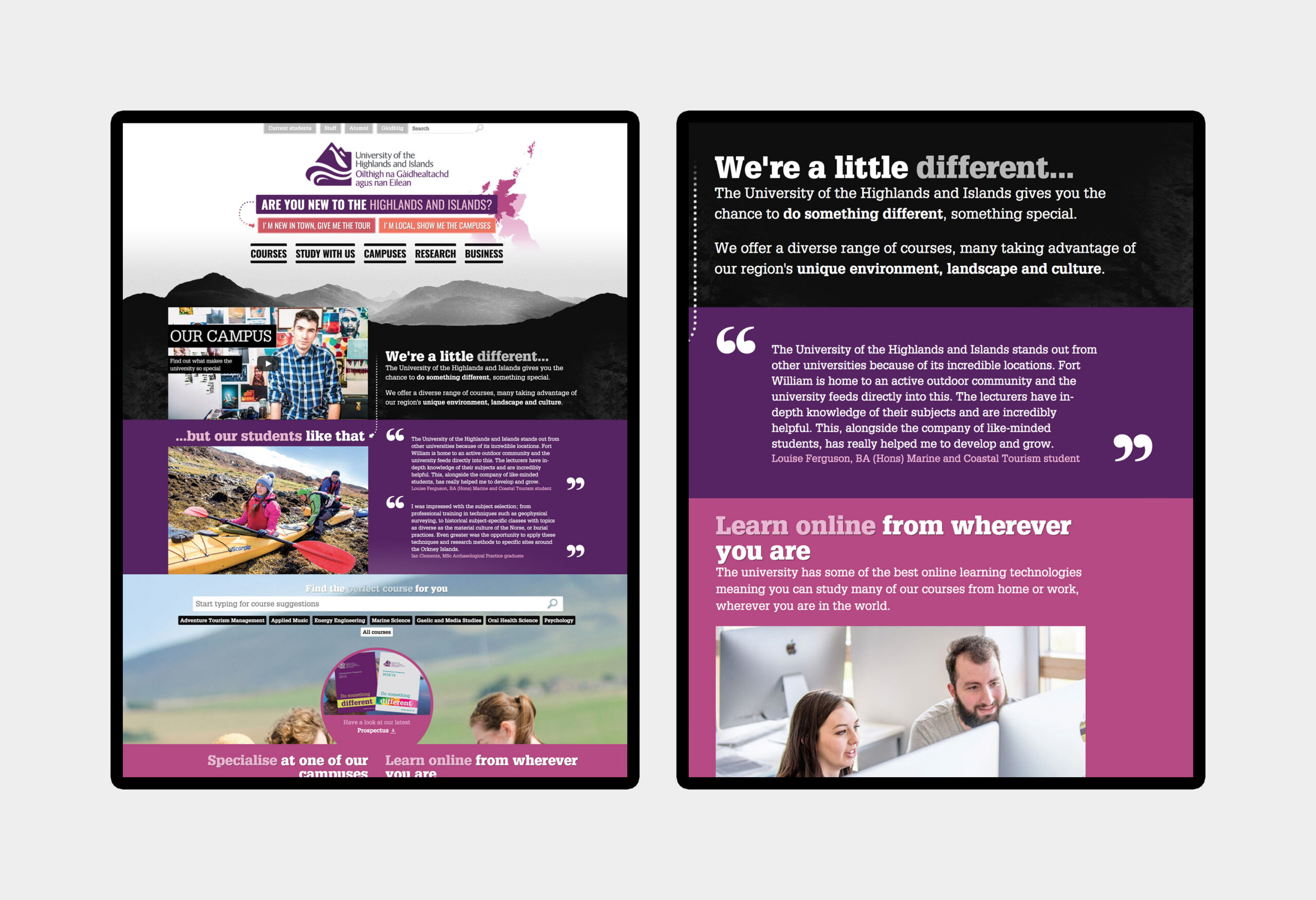 University of the Highlands and Islands - Headscape