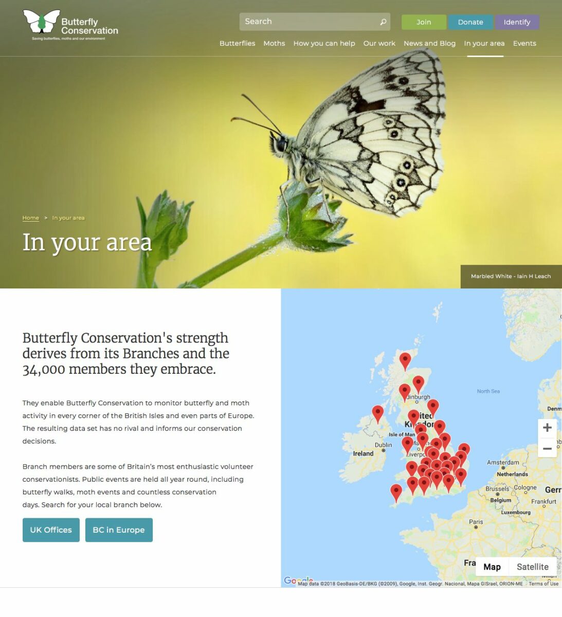 Butterfly Conservation - Headscape